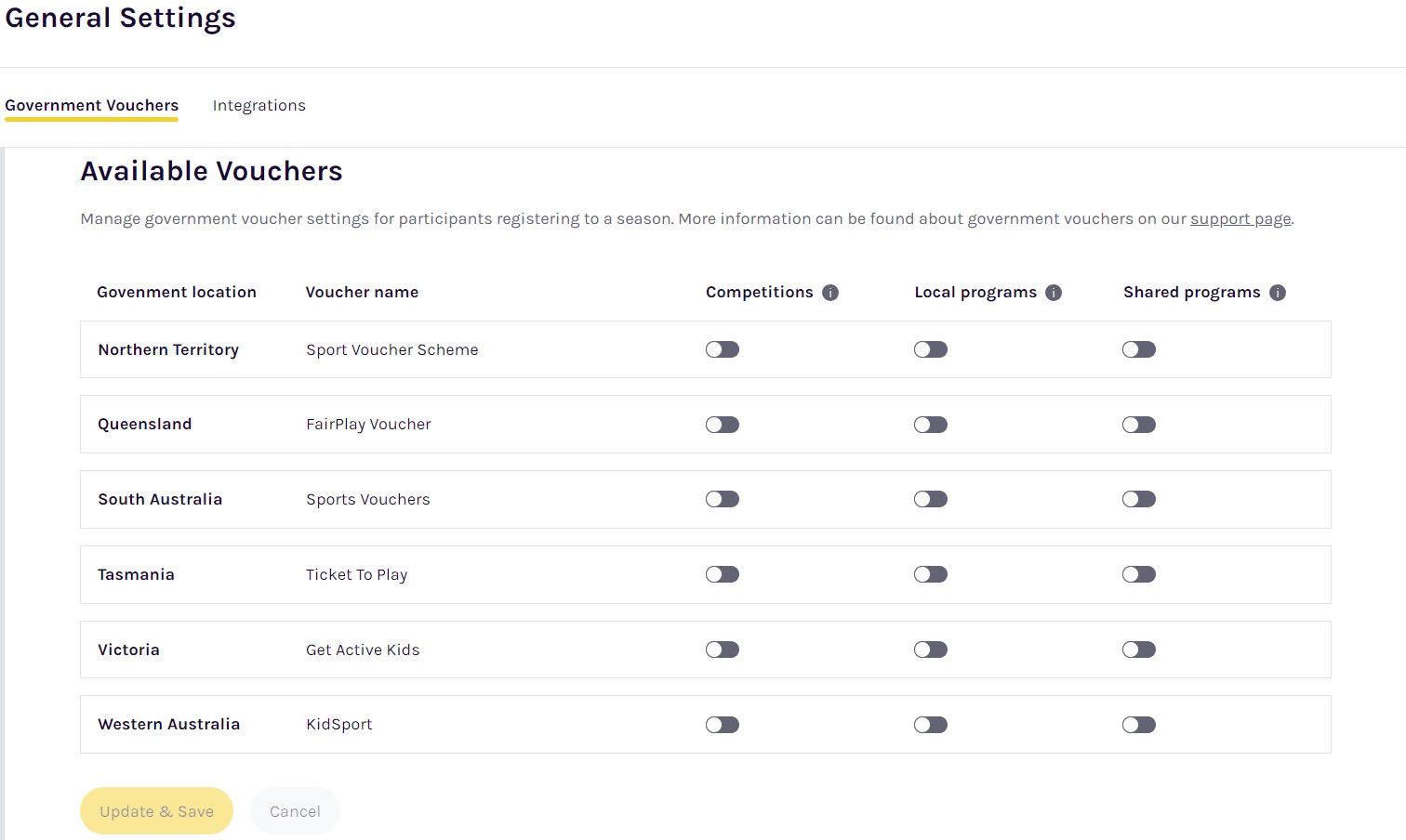 Government Vouchers – PlayHQ