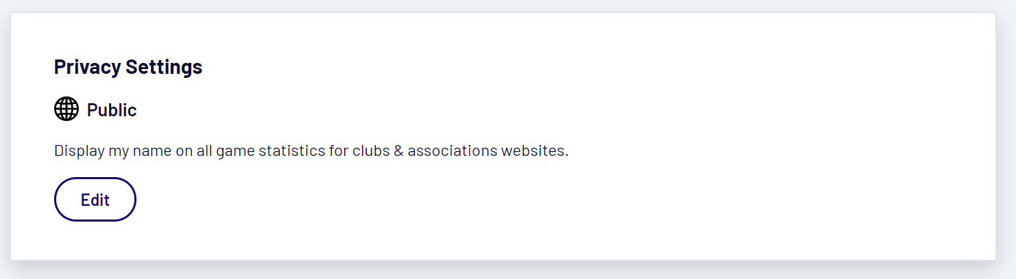 Viewing your PlayHQ profile – PlayHQ