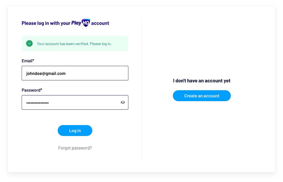 Creating a PlayHQ account – PlayHQ Creating a PlayHQ account – PlayHQ