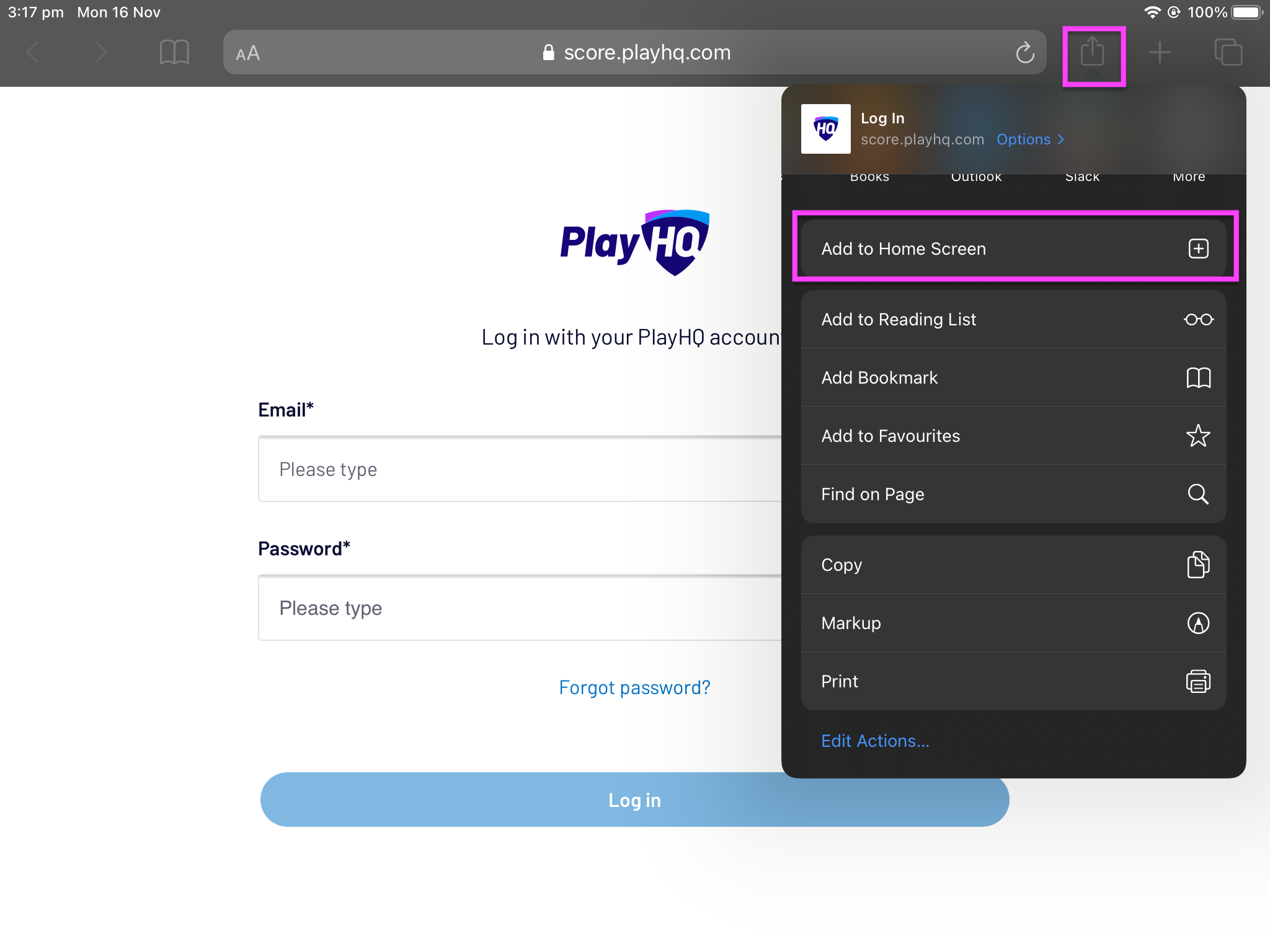 Download electronic scoring to a device – PlayHQ